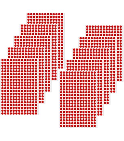 Amazon.co.jp: （まとめ） NMI はがせるカラー丸ラベル 16mm赤 RCLR-16